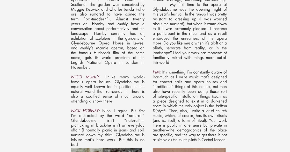 Press - archivedPage | Nick Hornby